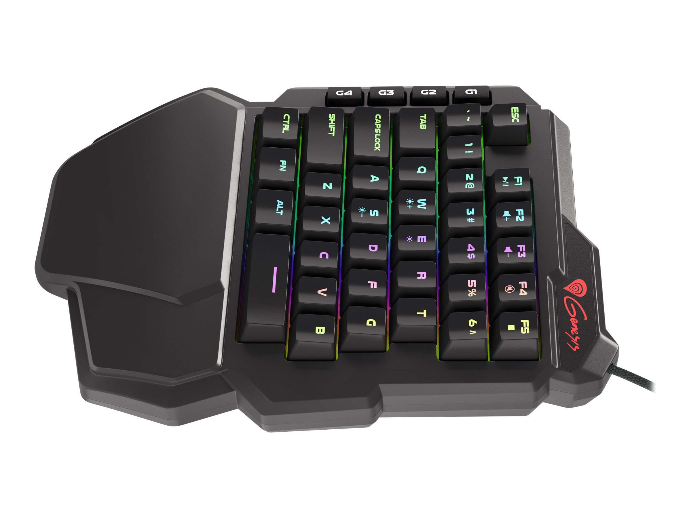 Genesis | NKG-1319 | Black | Gaming keyboard | Wired | RGB LED light ...