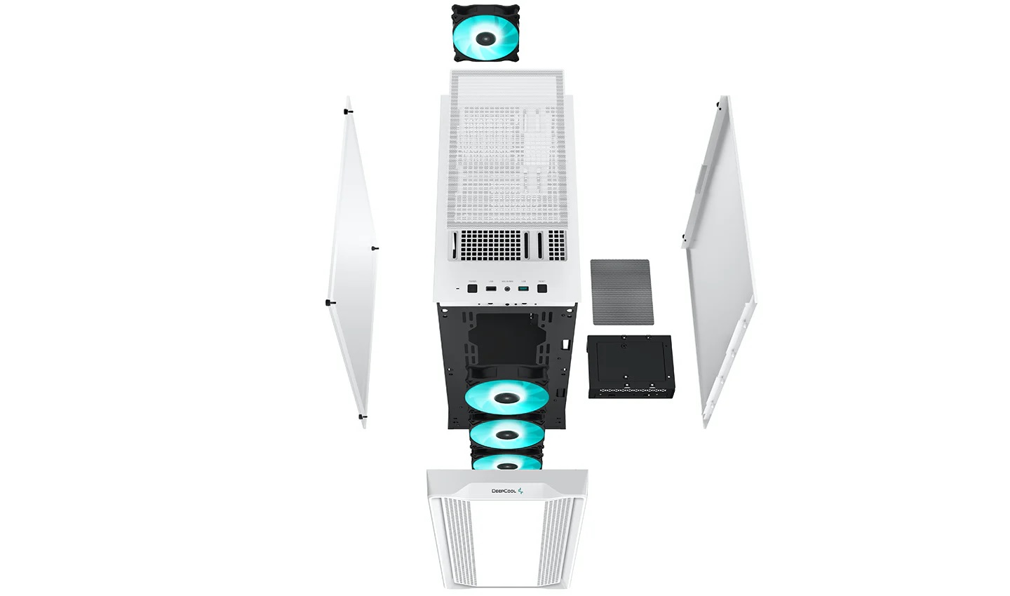 Deepcool | MID TOWER CASE | CC560 | Side window | White | Mid-Tower ...