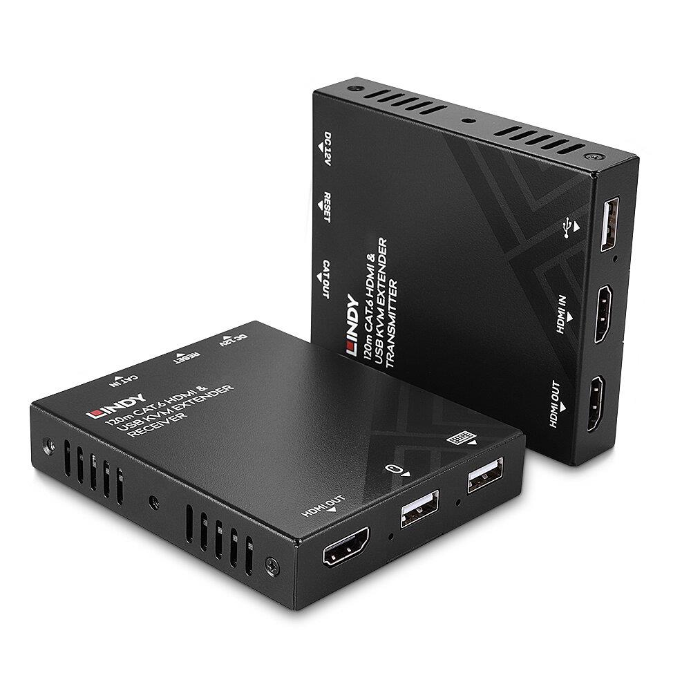 I/O EXTENDER HDMI&USB 120M/CAT6 39381 LINDY - RPC.LT