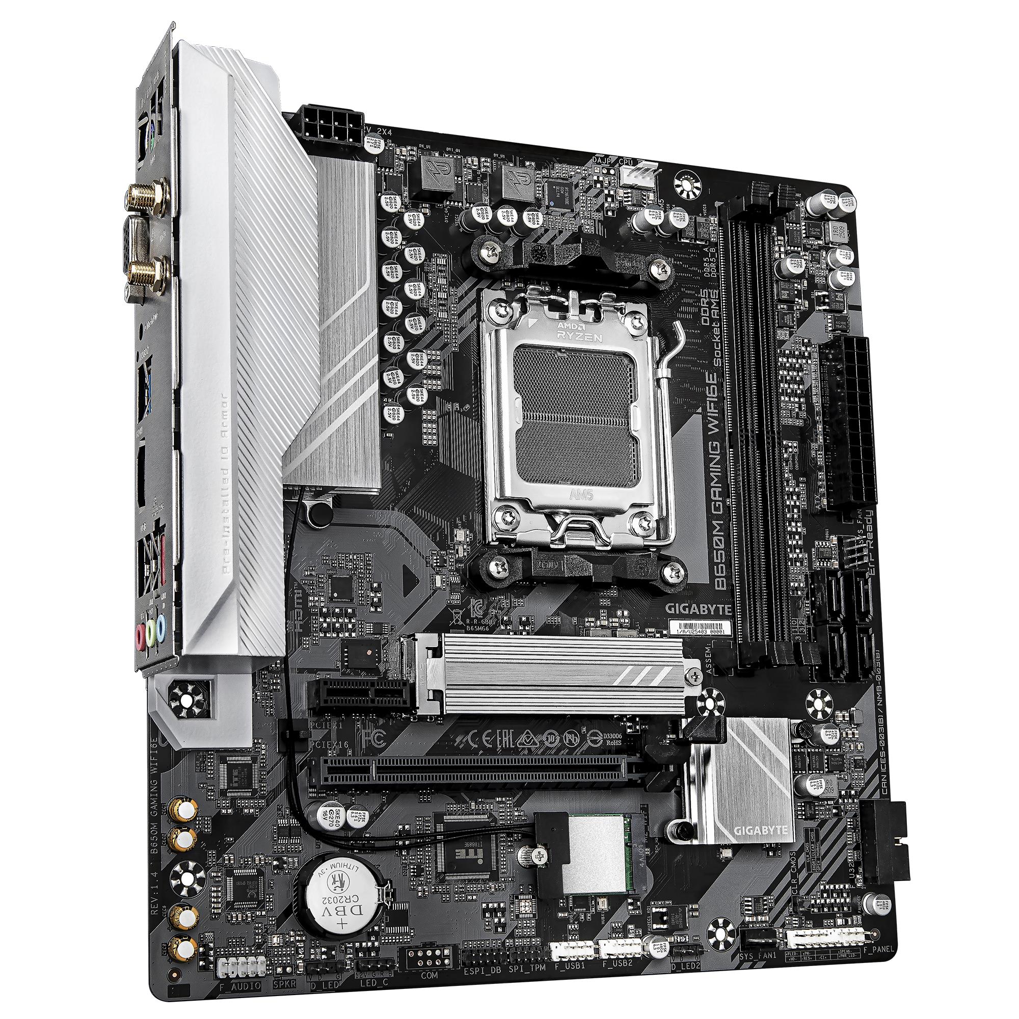 Mainboard GIGABYTE AMD B650 SAM5 Micro-ATX Memory DDR5 B650MGAMINGWIFI6E1.4 - RPC.LT