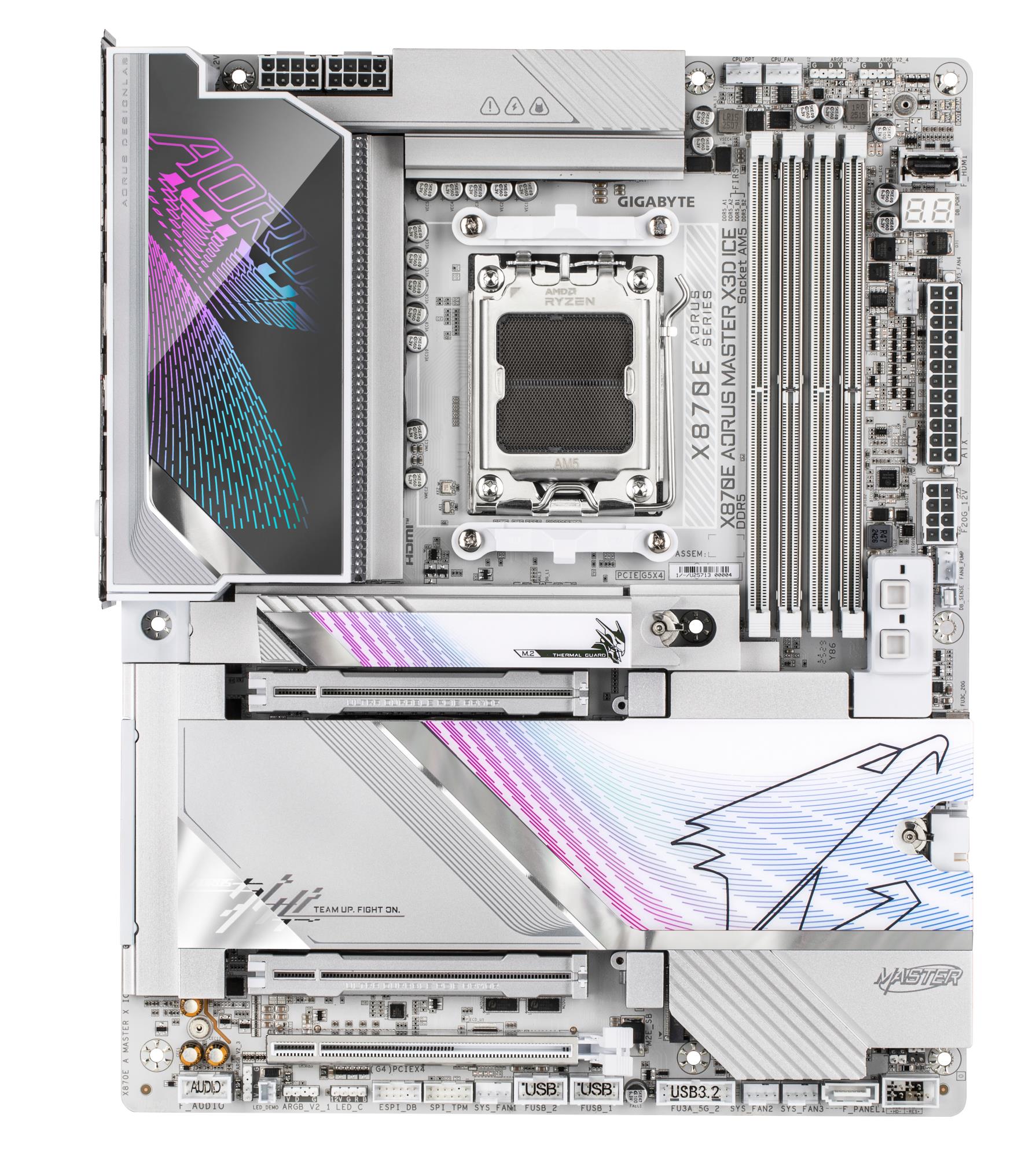 Mainboard GIGABYTE AMD X870E SAM5 ATX Memory DDR5 Memory slots 4 X870EAMASTERXICE - RPC.LT