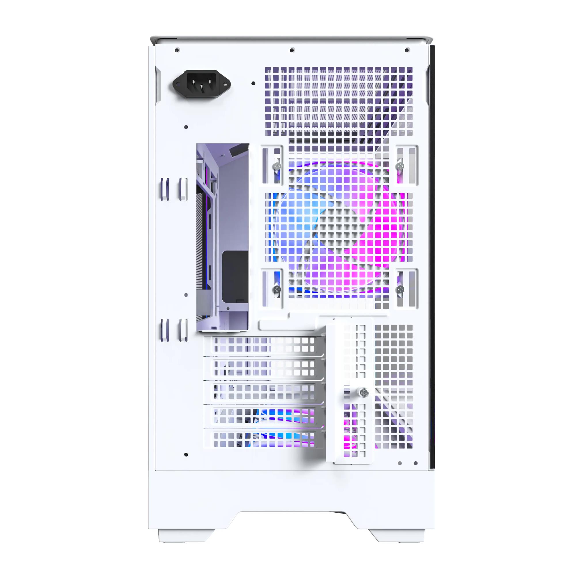 Case MONTECH micro ATX/Mini-ITX White Midi Tower PC KING 15 PRO ...