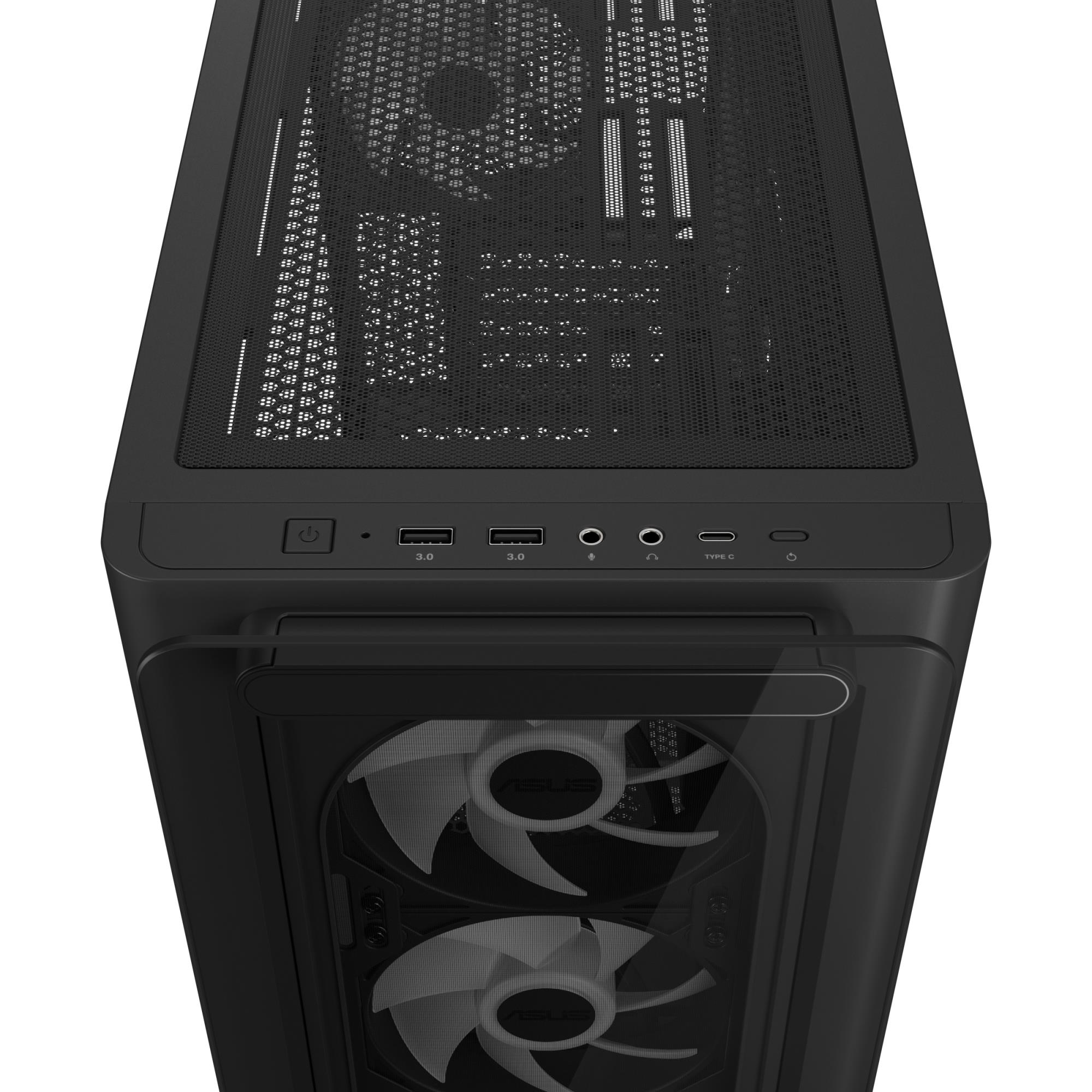 Case ASUS A23 PLUS MidiTower Case product features Transparent panel ...