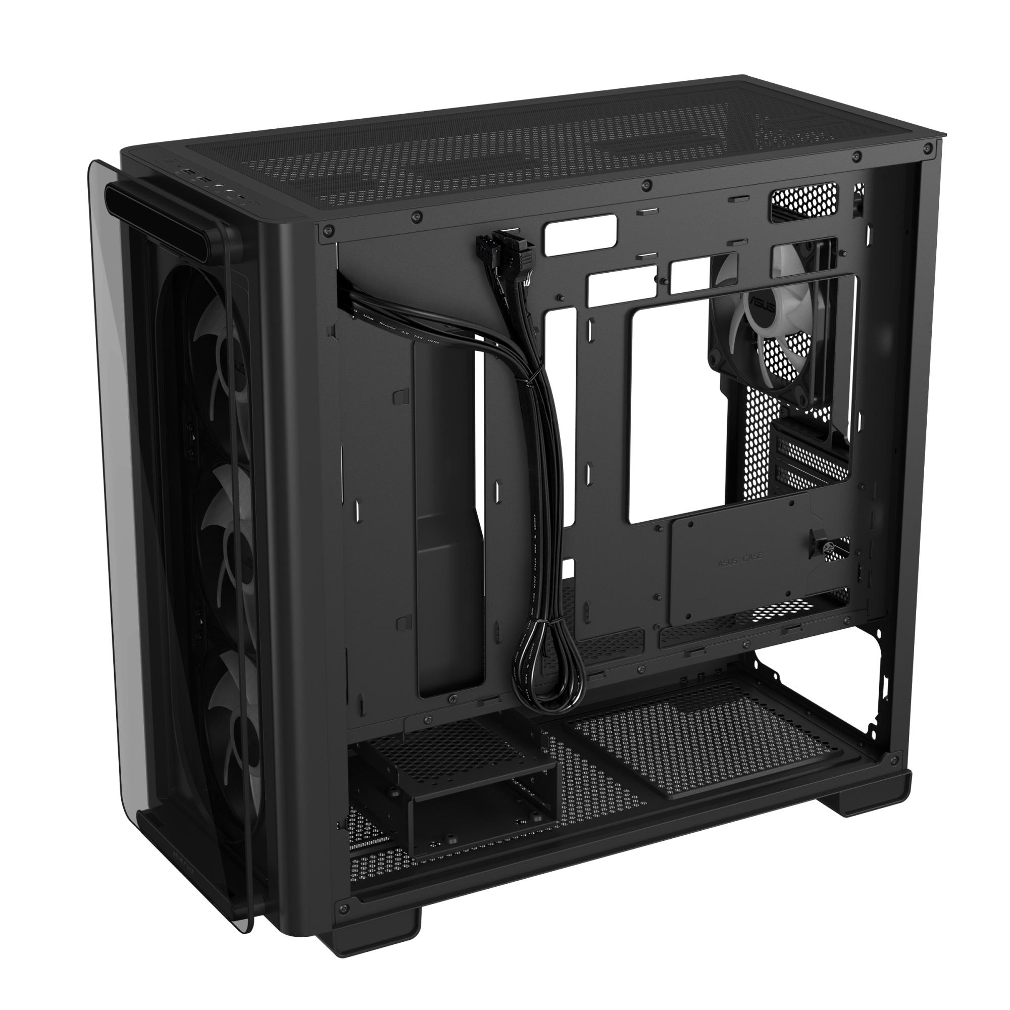 Case ASUS A23 PLUS MidiTower Case product features Transparent panel ...