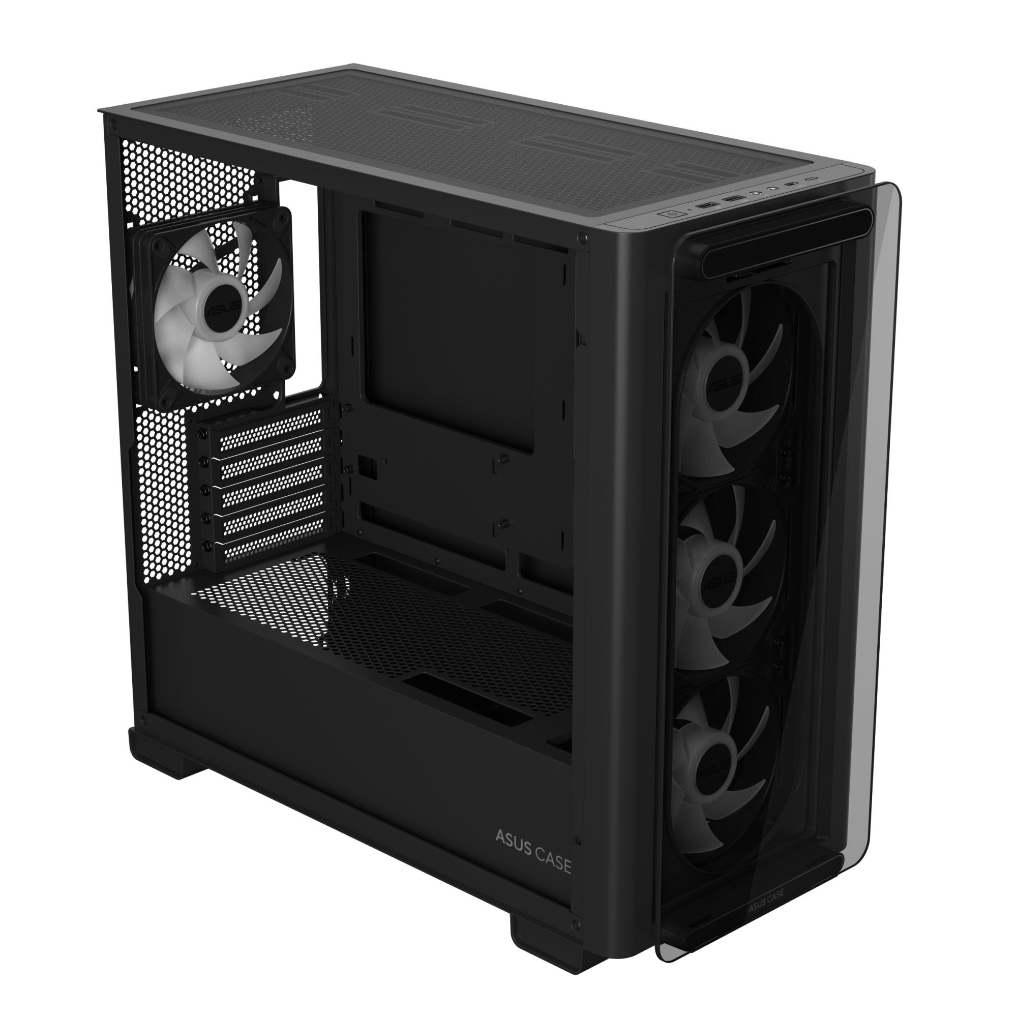 Case ASUS A23 PLUS MidiTower Case product features Transparent panel ...