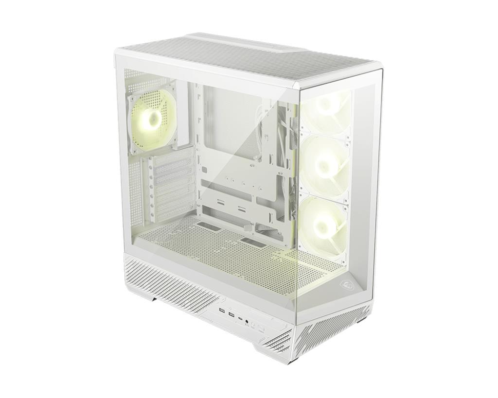 Case MSI ATX/micro ATX/Mini-ITX White/Transparent Midi Tower MAG PANO ...
