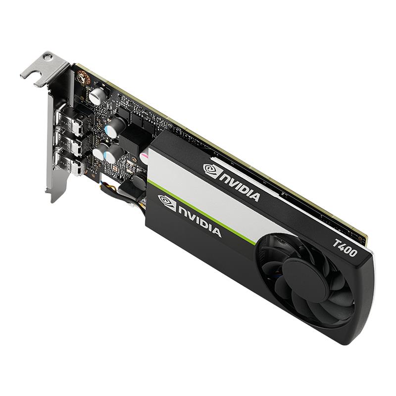 Graphics Card PNY NVIDIA RTX T400 4 GB GDDR6 64 bit PCIE 3.0 16x 3xMini ...